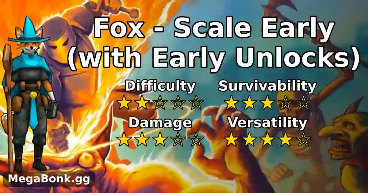 Fox - Scale Early (with Early Unlocks) - Fox Build | Megabonk.gg