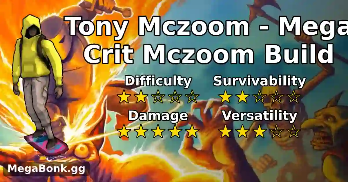 Tony Mczoom - Mega Crit Mczoom Build - Tony McZoom Build | Megabonk.gg